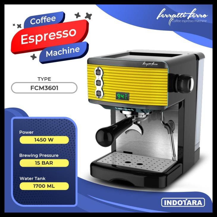 Jual Ferratti Ferro Espresso Machine Fcm3601 | Shopee Indonesia
