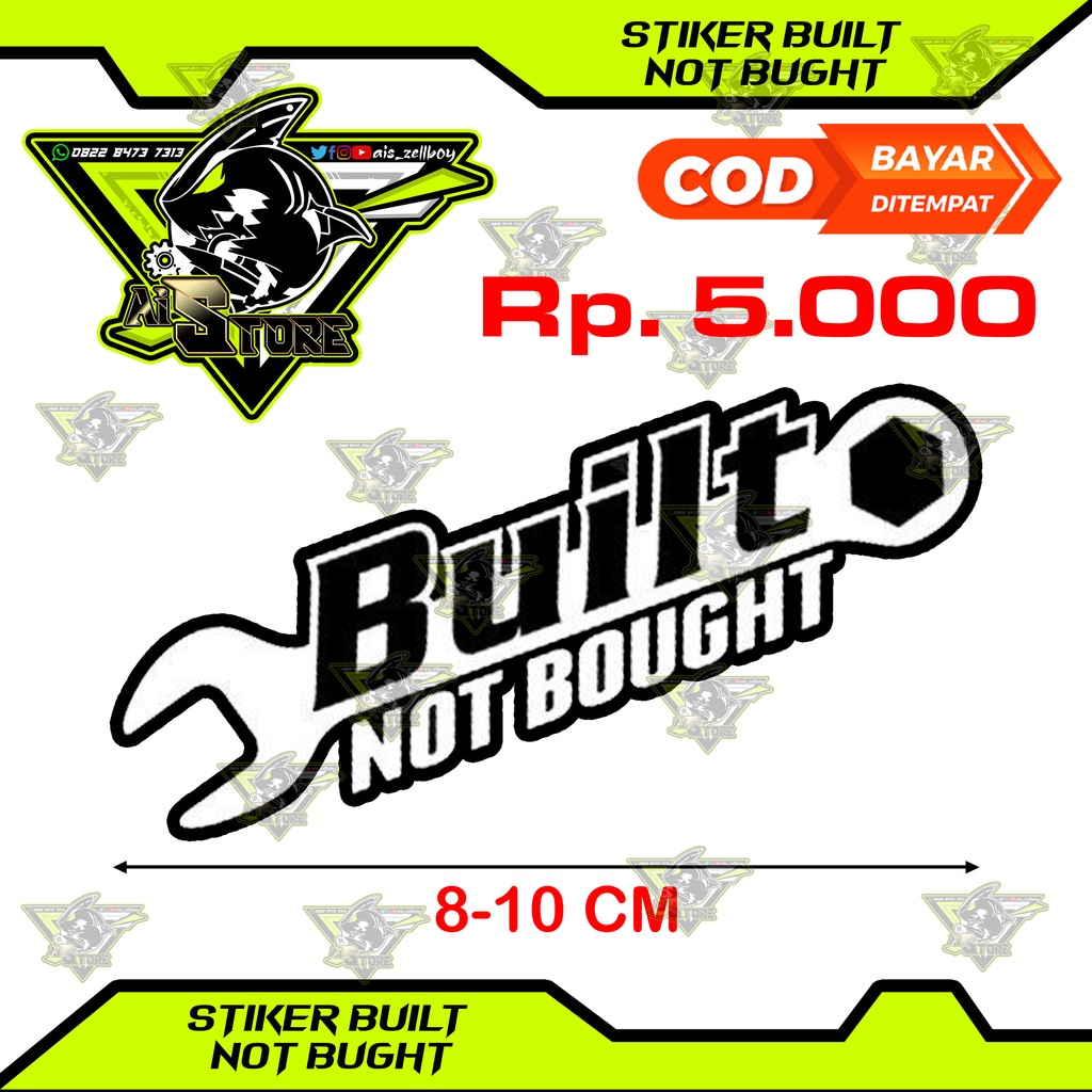 Jual Stiker Bilt Not Bought | Shopee Indonesia