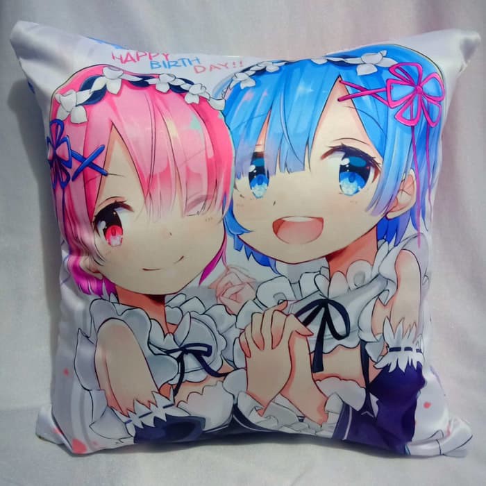 Jual pillow / bantal anime re zero / ram rem 2 | Shopee Indonesia