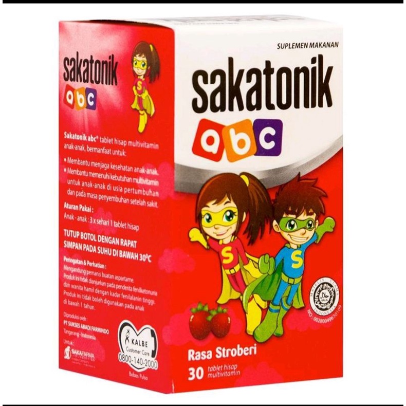 Jual sakatonik ABC multivitamin anak rasa strawberry, anggur, jeruk ...