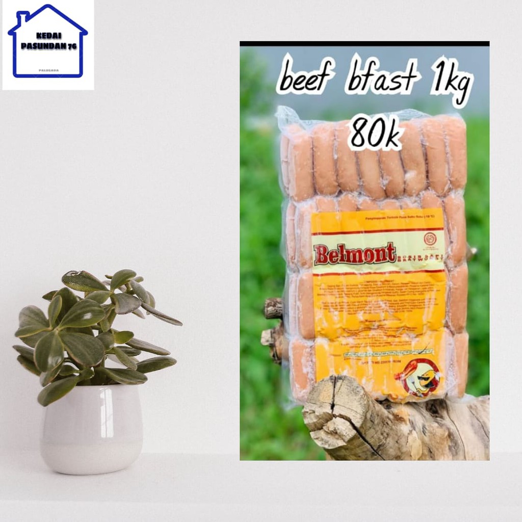 Jual Sosis Sapi Beef Breakfast Belmont 1 kg | Shopee Indonesia