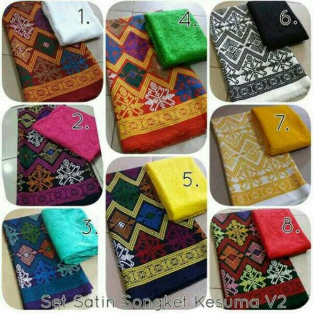Jual Kain satin songket ( kainx sj) | Shopee Indonesia