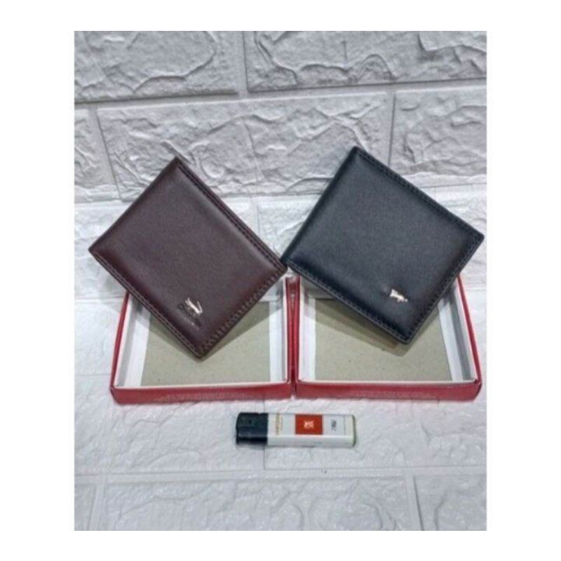Jual Dompet Pria Dompet Kulit Sentetis C100 Model Basic Style Dua ...