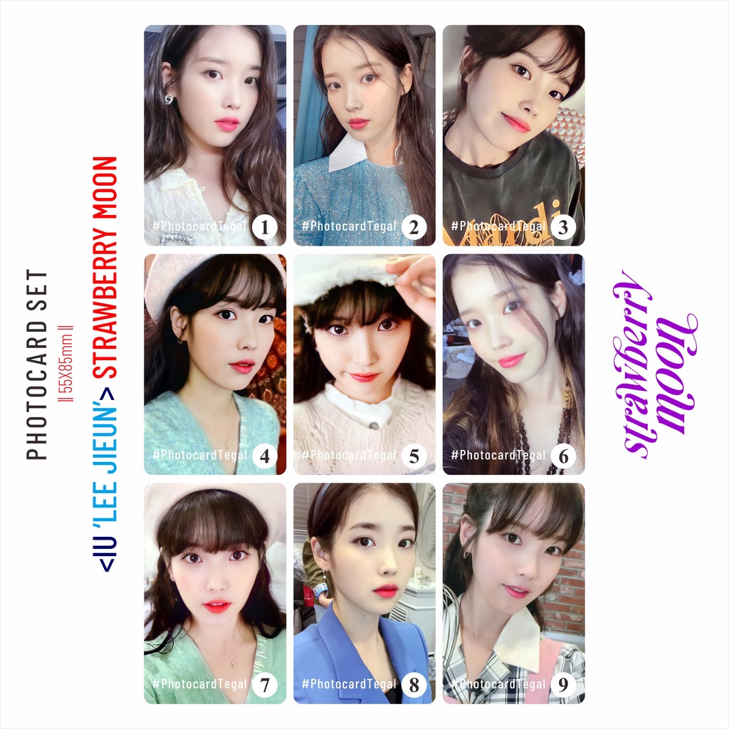 Jual [READY!!] PHOTOCARD IU (LEE JI EUN) LILAC, CELEBRITY, STRAWBERRY ...