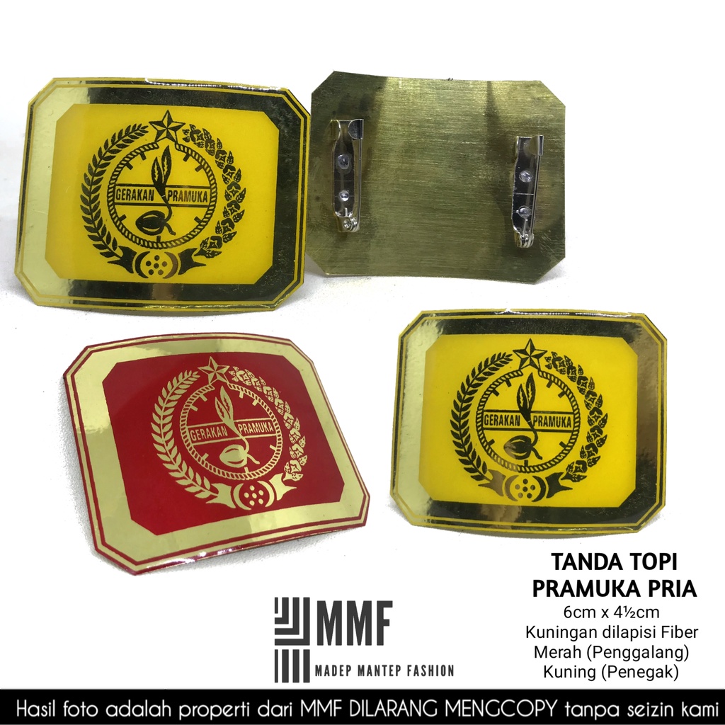 Jual Tanda Topi Pramuka Kuningan Fiber Emblem Baret Pramuka Penggalang ...