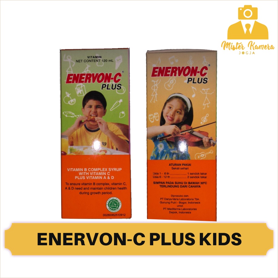 Jual Enervon C Plus Multivitamin Anak Syrup 120ml Enervon-C Sirup Usia ...