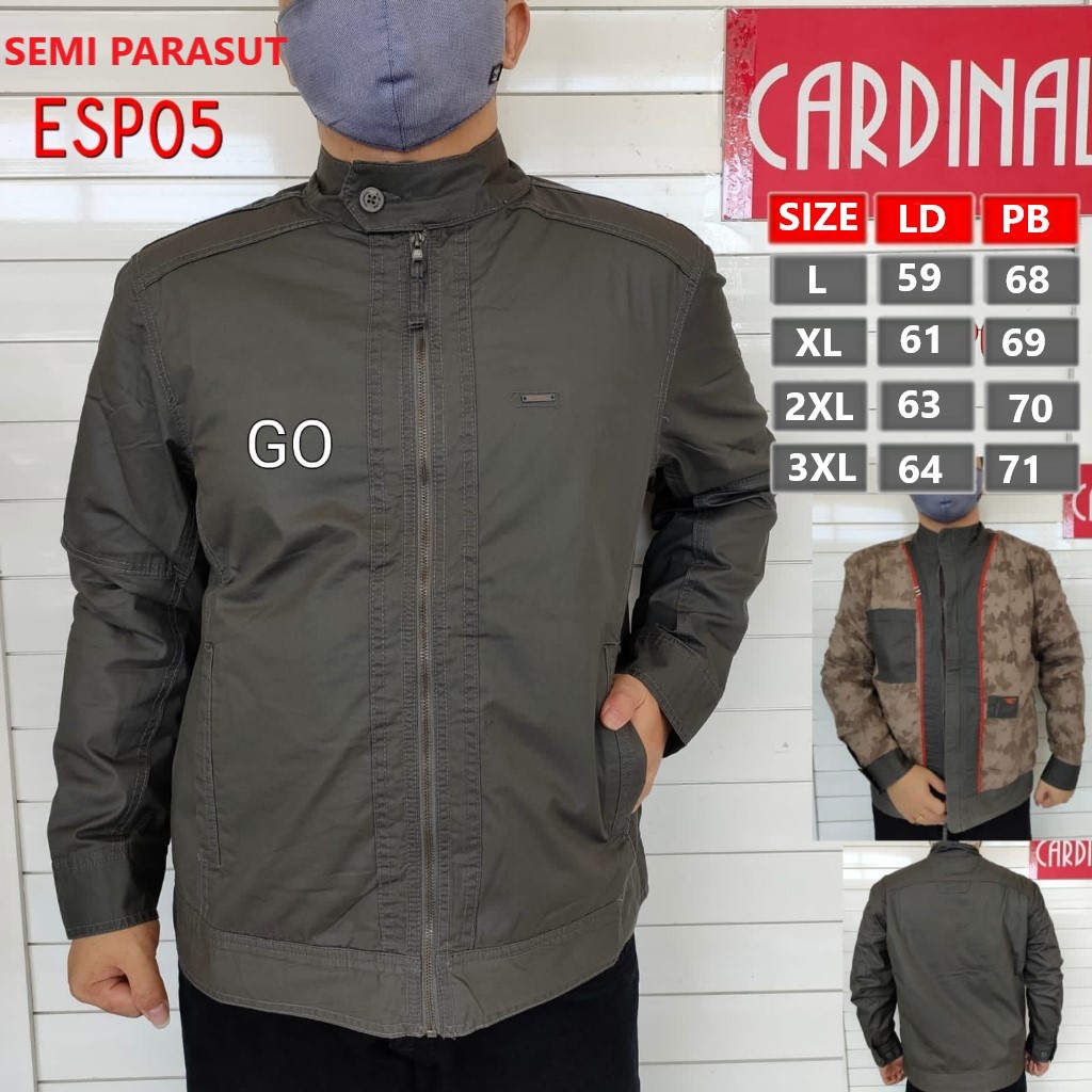 Jual gof XL & 2XL JSA CARDINAL JAKET SEMI PARASUT Casual Cowok Jaket ...