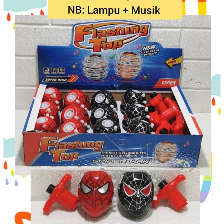 Jual Mainan Anak Gasing Karakter Kartun Lampu dan Musik | Shopee Indonesia