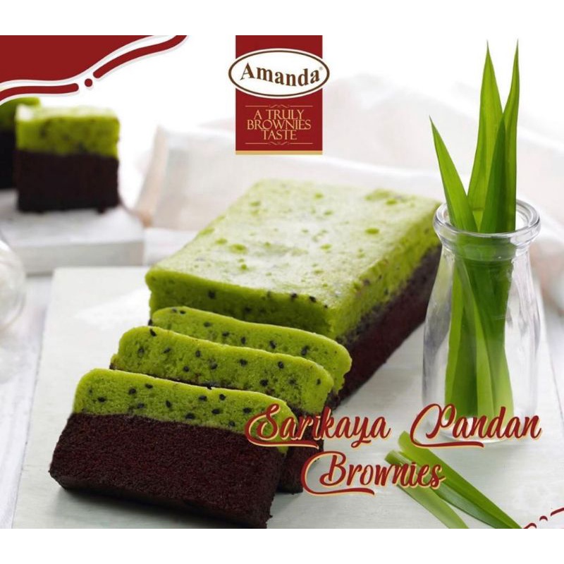 Jual Brownies Amanda Sarikaya Pandan | Shopee Indonesia
