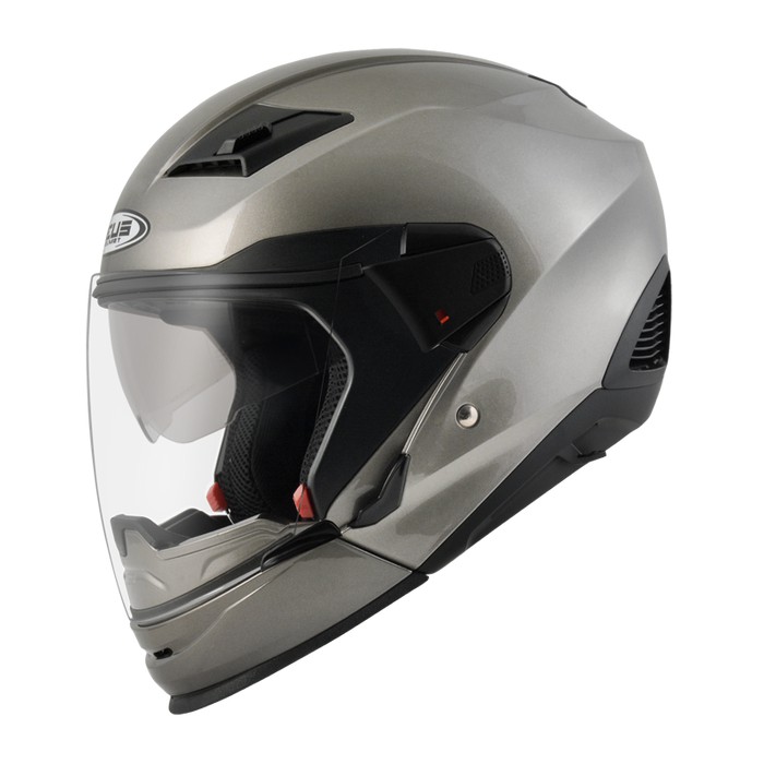 Jual Helm Full Face Zeus 611c Dark Silver MODULAR | Shopee Indonesia