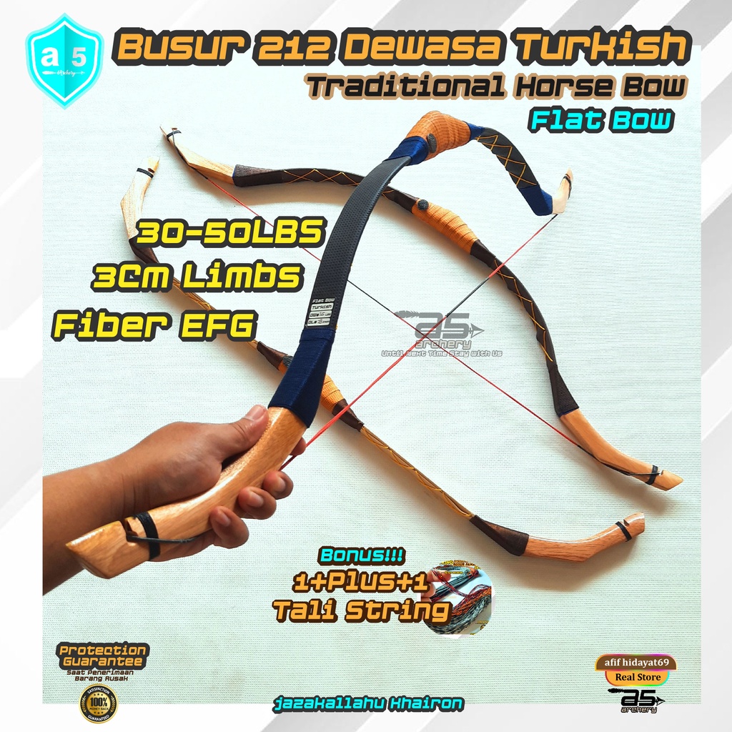 Jual Busur Panah Fiber EFG Dewasa Olah Raga Panahan Traditional 30-50Lb ...