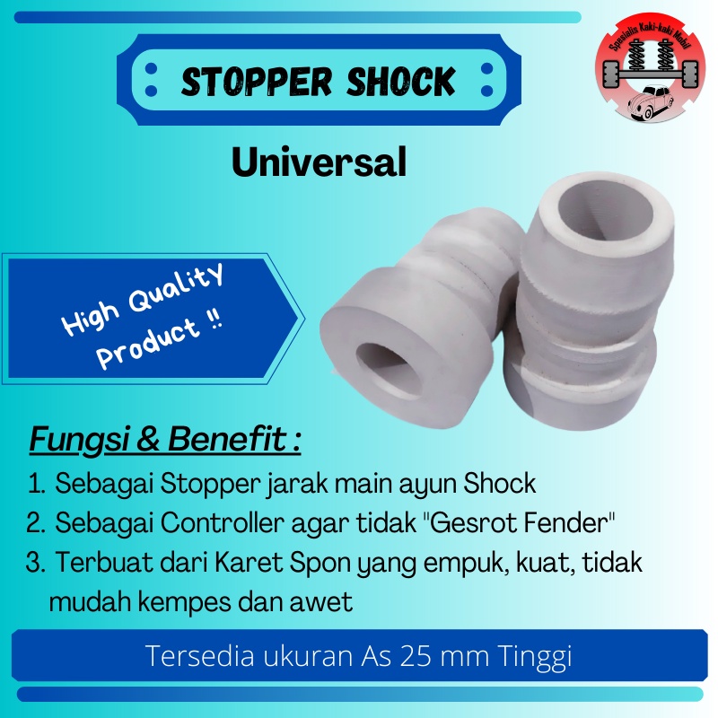 Jual Karet Stopper Stoper Shock Shockbreaker Depan / Belakang As 25mm ...