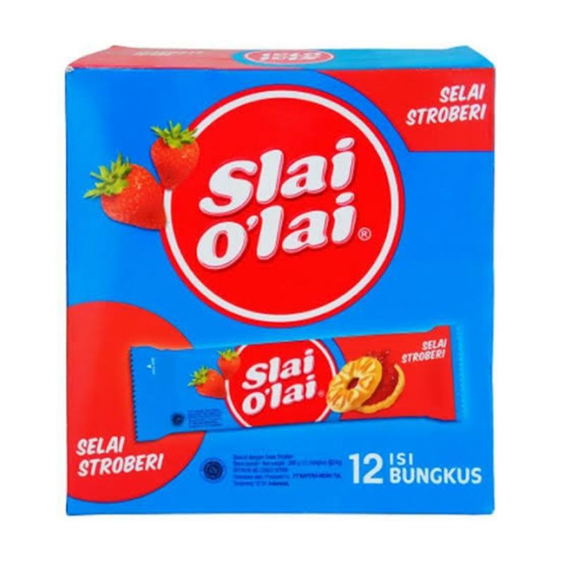 Jual Biskuit Selai Olai Stawberry box isi 10 pcs | Shopee Indonesia