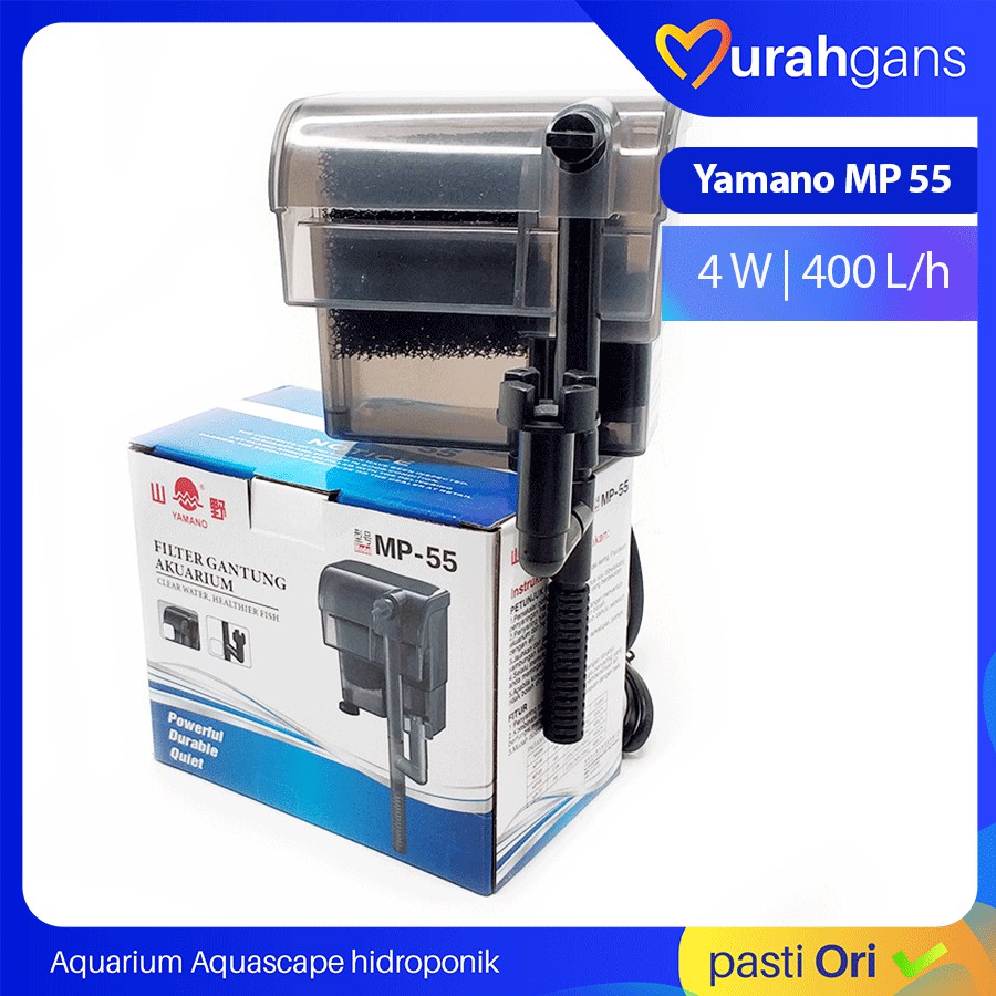 Jual FILTER GANTUNG AQUARIUM YAMANO MP 55 HANG ON FILTER AQUASCAPE ...