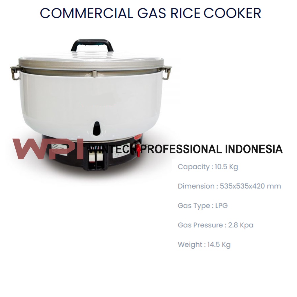 Jual Wintech GRC-16L Gas Rice Cooker 16 Liter - Penanak Nasi Pakai Gas ...