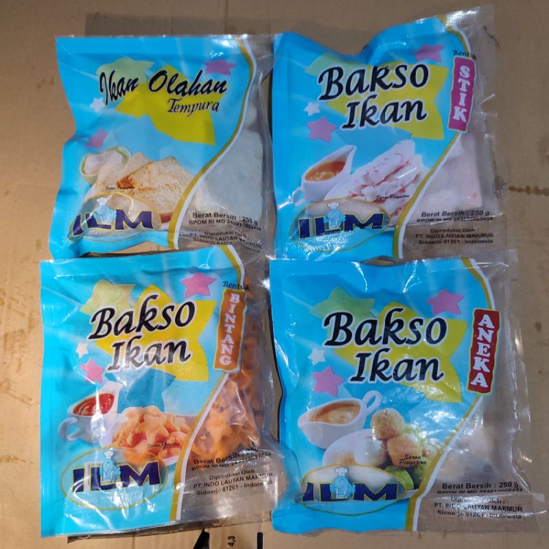Jual aneka olahan bakso ikan 250gr ILM Premium stik tempura kotak aneka ...