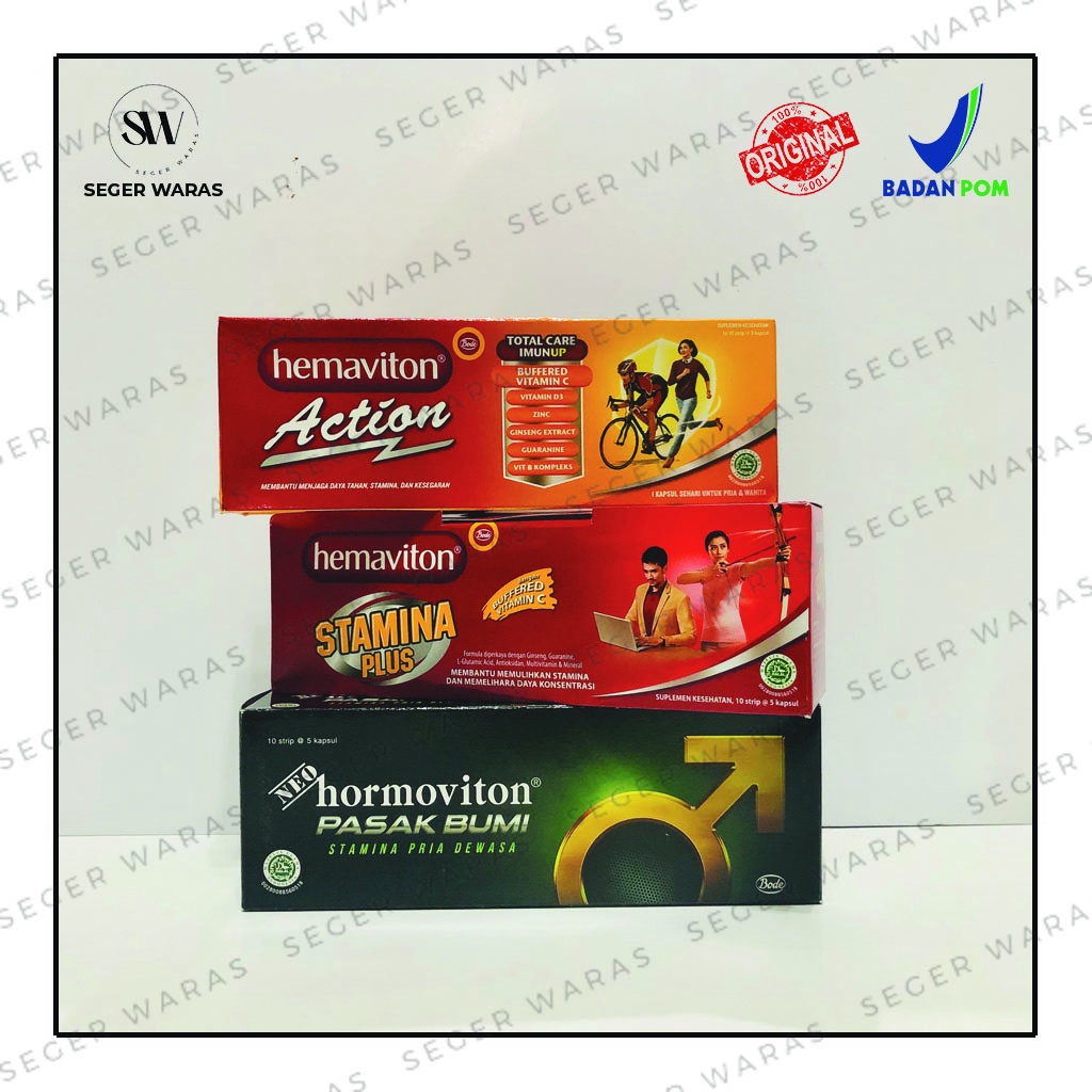 Jual HEMAVITON ACTION, STAMINA PLUS, HORMOVITON (1 dus isi 10 strip ...