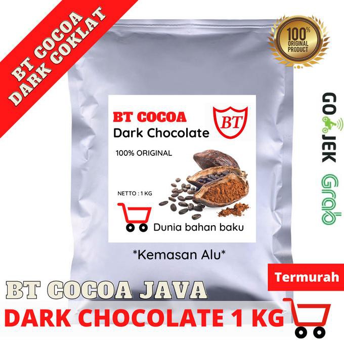 Jual BAHAN KUE BT COCOA JAVA DARK POWDER BT1000HA 1 KG COKLAT ASLI ...