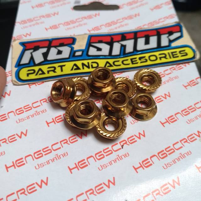Jual Mur 10 M6 probolt stainless gold original heng thailand harga ...