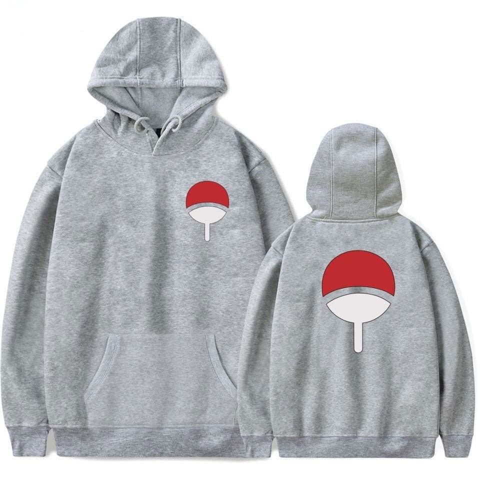 Jual Sweater Hoodie UCHIHA SIMBOL Anime NARUTO Jumper Bahan Fleece ...