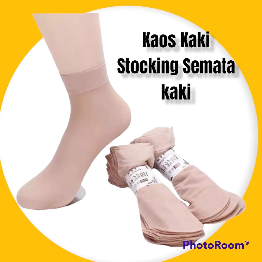 Jual Kaos Stoking Pendek Kaos Kaki Tipis Kulit Murah Adem Lembut Cocok ...