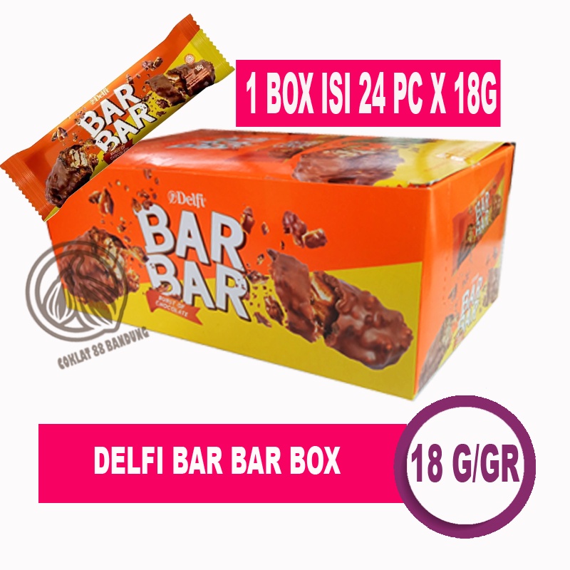 Jual DELFI BAR BAR BOX ISI 24 PCS X 18GR, DELFI BAR BAR SHARE IT 8GR X ...