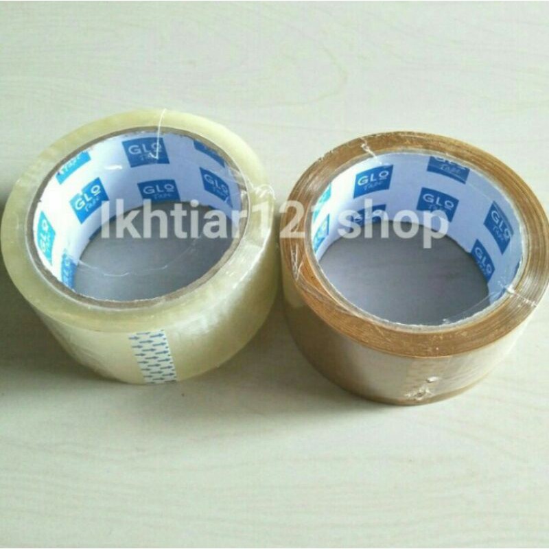 Jual Lakban Plastik 2 inch/Opp Packing Tape Solasi Plastik 48mm 90 Yard ...