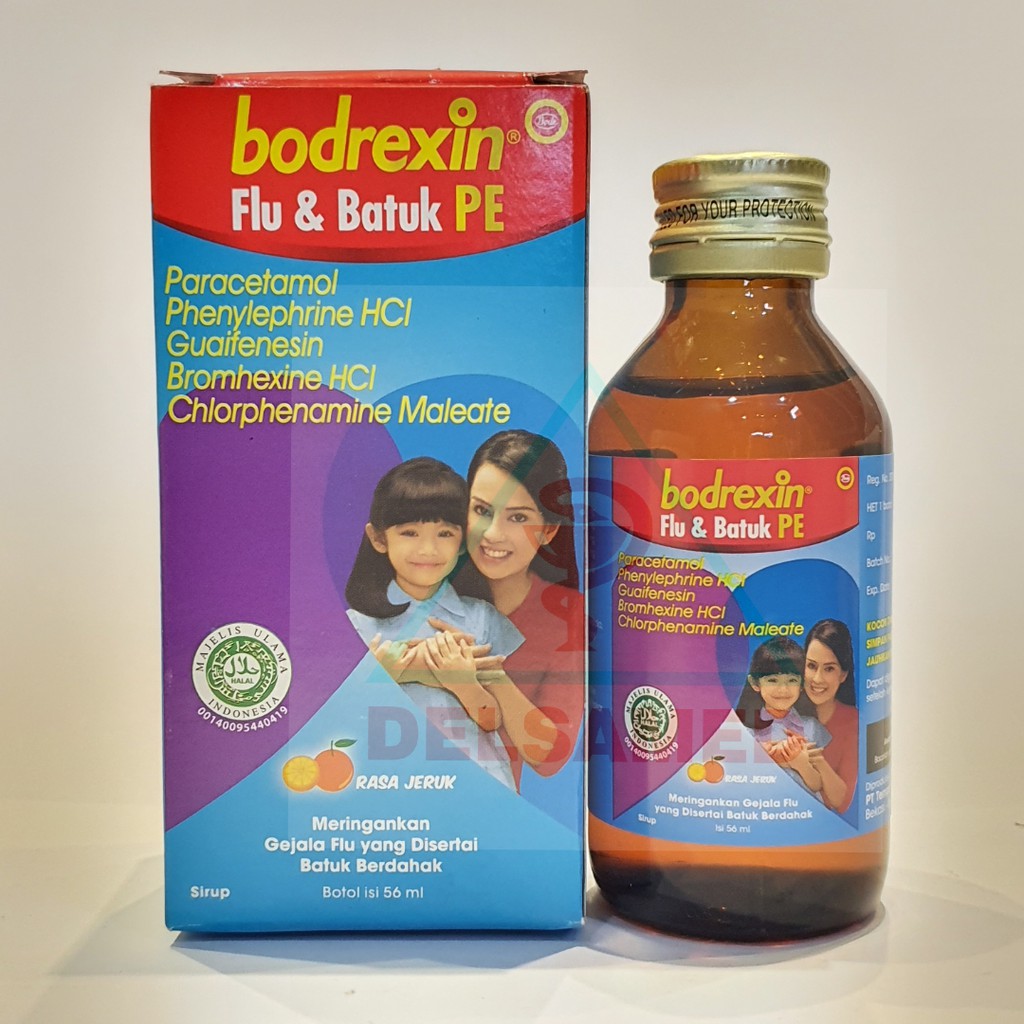 Jual Sirup obat flu dan batuk anak Bodrexin PE rasa Jeruk | Shopee ...