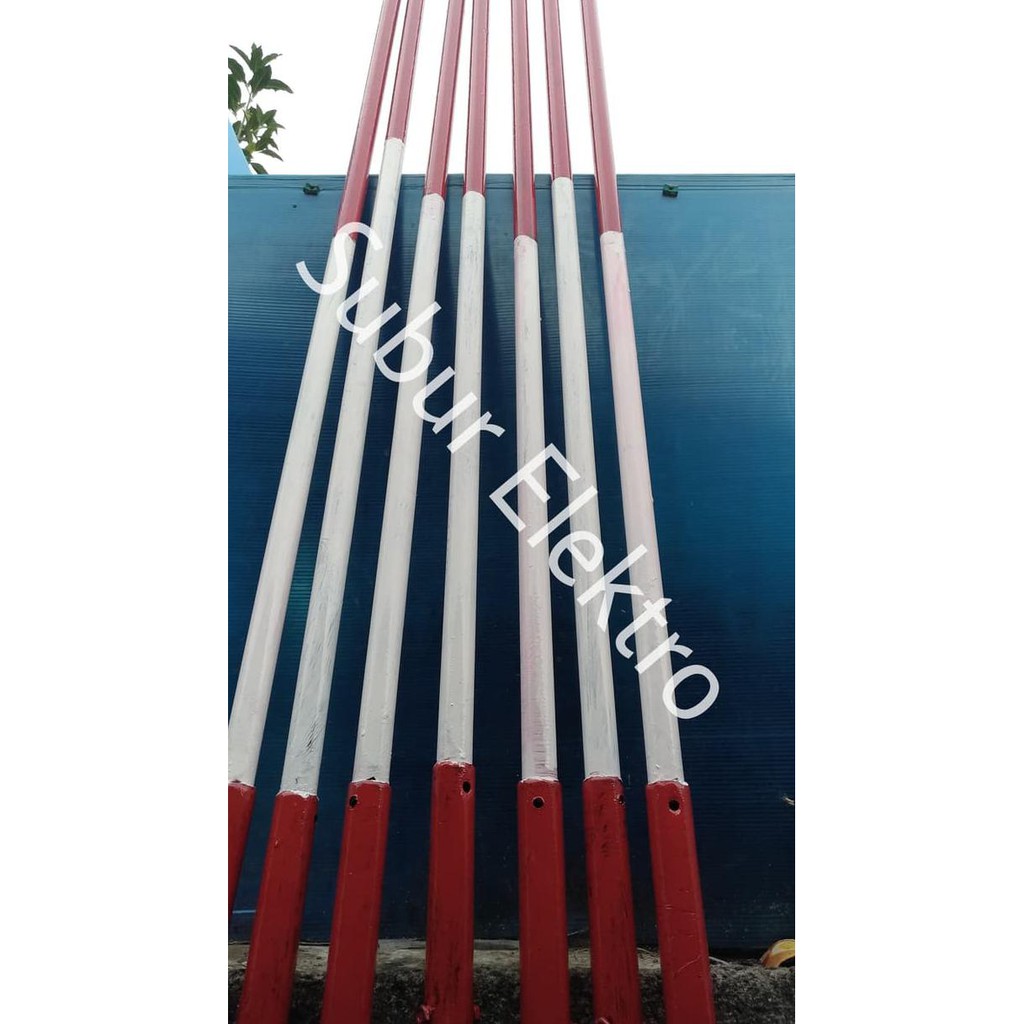 Jual TIANG Bendera Merah Putih Antena Tv 3 Meter Outdoor Besi | Shopee Indonesia