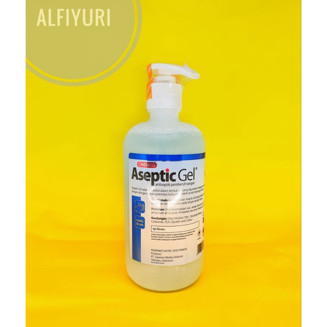 Jual ASEPTIC GEL ONEMED + DISPENSER 500 ML / HAND SANITIZER ONE MED | Shopee Indonesia