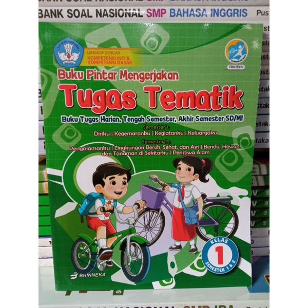 Jual Buku Pintar Mengerjakan Tugas Tematik Untuk Sd Kelas 1 Shopee