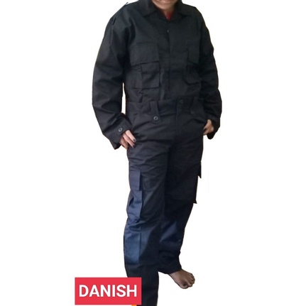 Jual SERAGAM PDL HITAM BAHAN KOTAK KOTAK/RIPSTOK | Shopee Indonesia