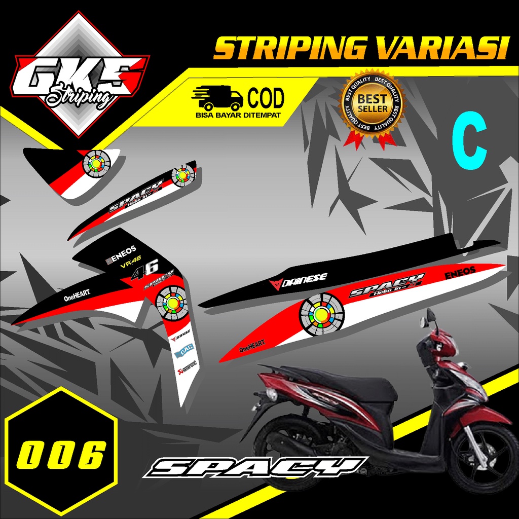Jual [TERBARU] Striping Honda Spacy Sticker Striping Stiker Lis Variasi ...