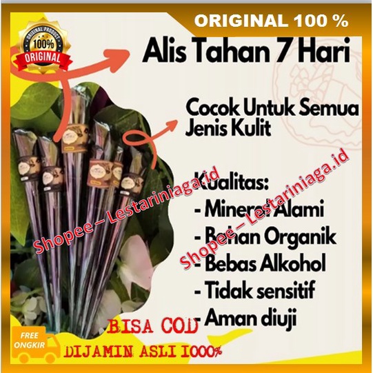Jual BELI 1 DAPAT 3 Alis Henna Premium Gel ORIGINAL | Shopee Indonesia