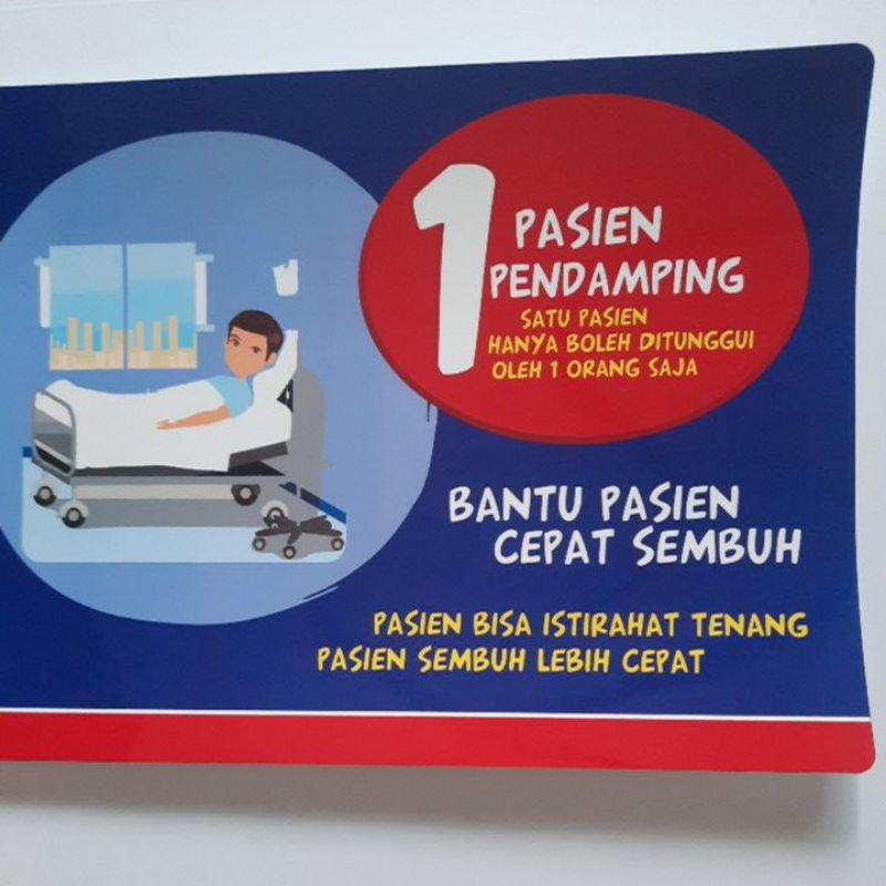 Jual Stiker Satu Pasien Satu Pendamping | Stiker Bantu Pasien Cepat ...