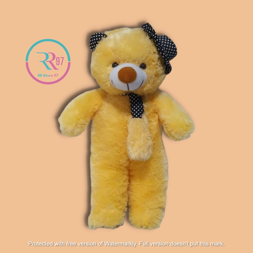 Jual Boneka Teddy Bear Jumbo Yellow Topi 75 cm | Shopee Indonesia