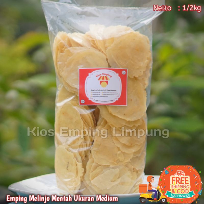 Jual Emping Melinjo Mentah Ukuran Medium 1/2kg | Shopee Indonesia