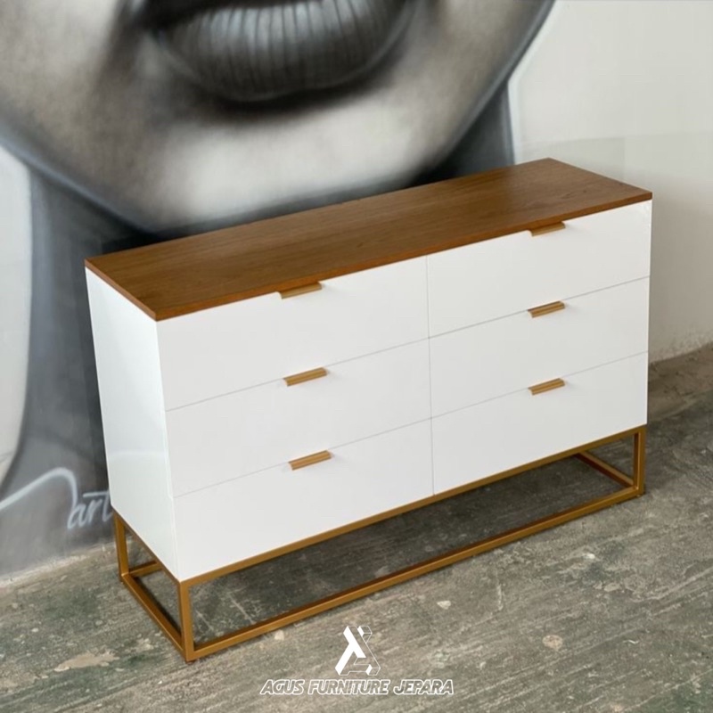 Jual MEJA CABINET DRAWER DUCO MODERN VINTAGE (meja laci meja ...