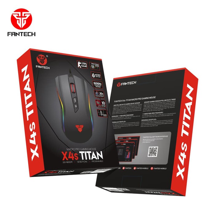 Jual Fantech X4s Titan Macro Pro Gaming Mouse | Shopee Indonesia