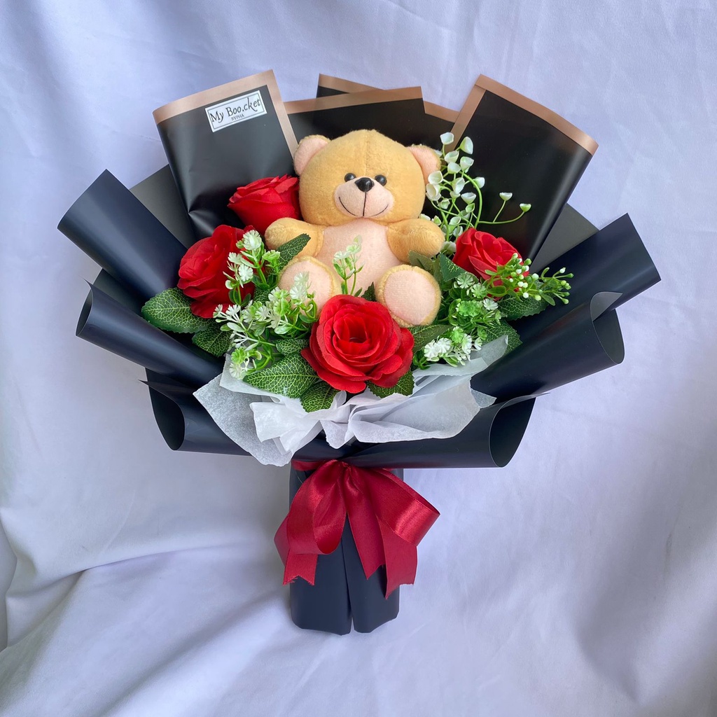 Jual Bucket Wisuda/Bouquet Graduation/Bucket Bunga Boneka | Shopee ...