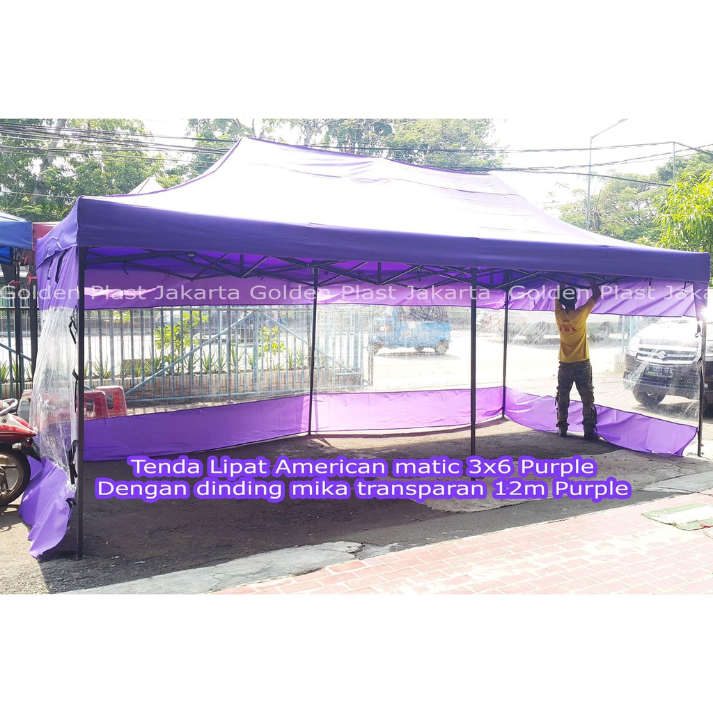 Jual Dinding Tenda Lipat Panjang 12meter Bahan Mika Plastik Transparan ( PVC) -Aksesoris Tenda ...