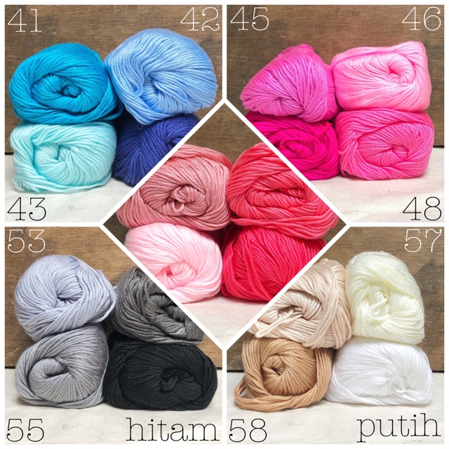 Jual Benang Rajut Silko Katun Susu Silk ( Silk Milk Cotton ) Import ...