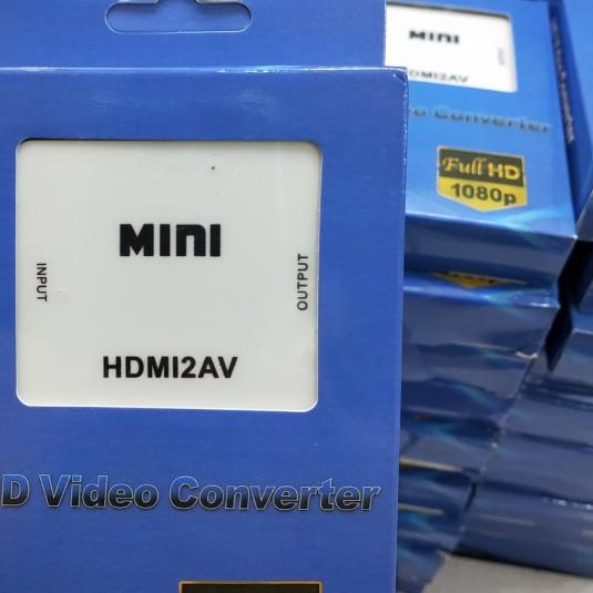 Jual HDMI TO AV RCA CONVERTER ADAPTER / MINI BOX HDMI2AV | Shopee Indonesia