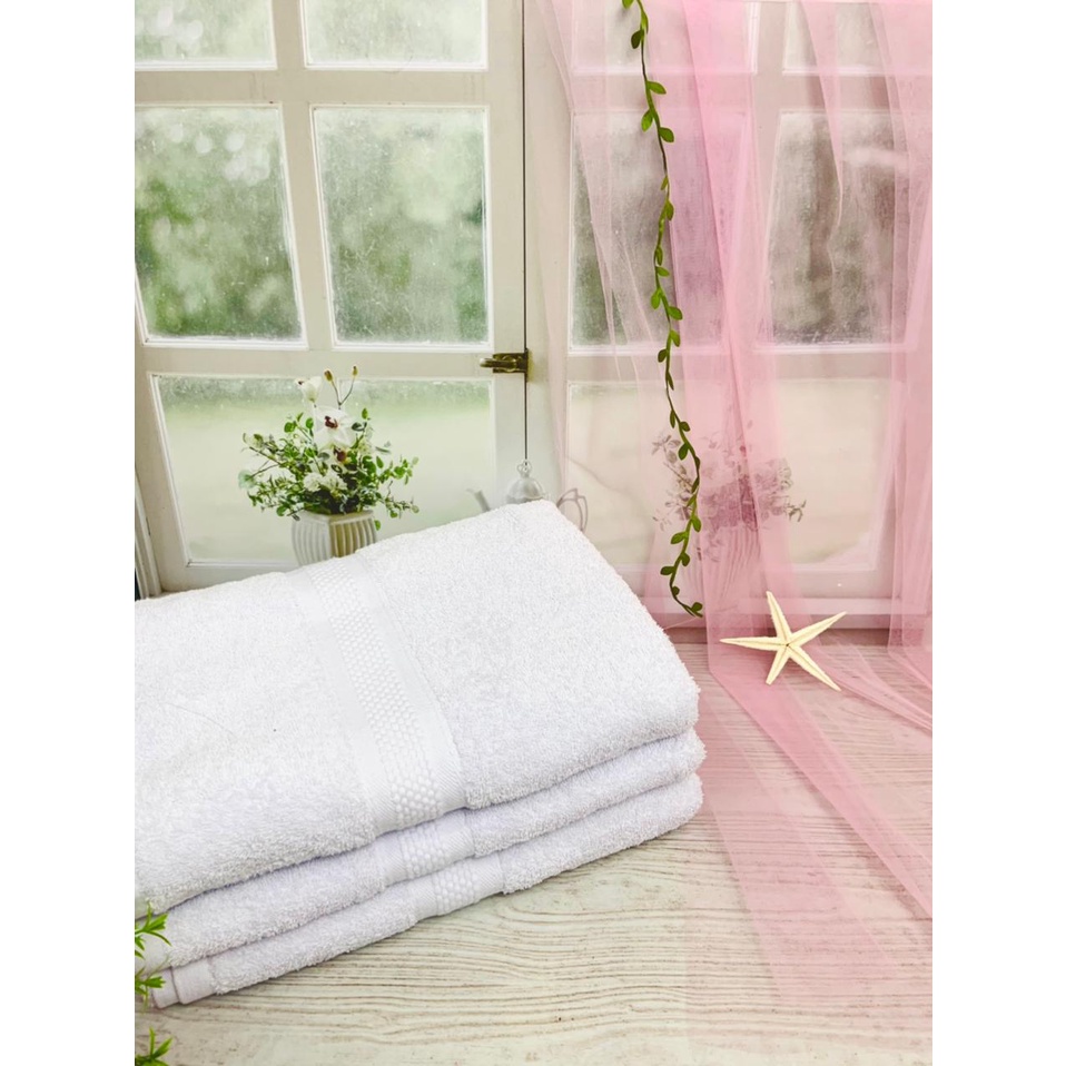 Jual RC Handuk Mandi Hotel Mutia Jumbo Putih Tebal dan Mutia Emboss ...