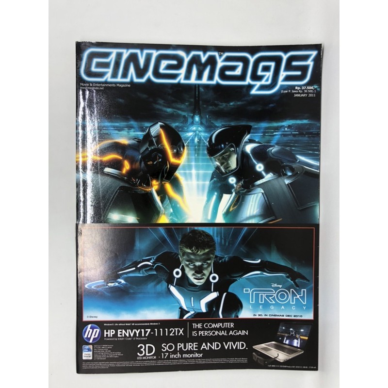 Jual Majalah CINEMAGS Indonesia Film Movie Percy Jackson | Tron | Snow ...