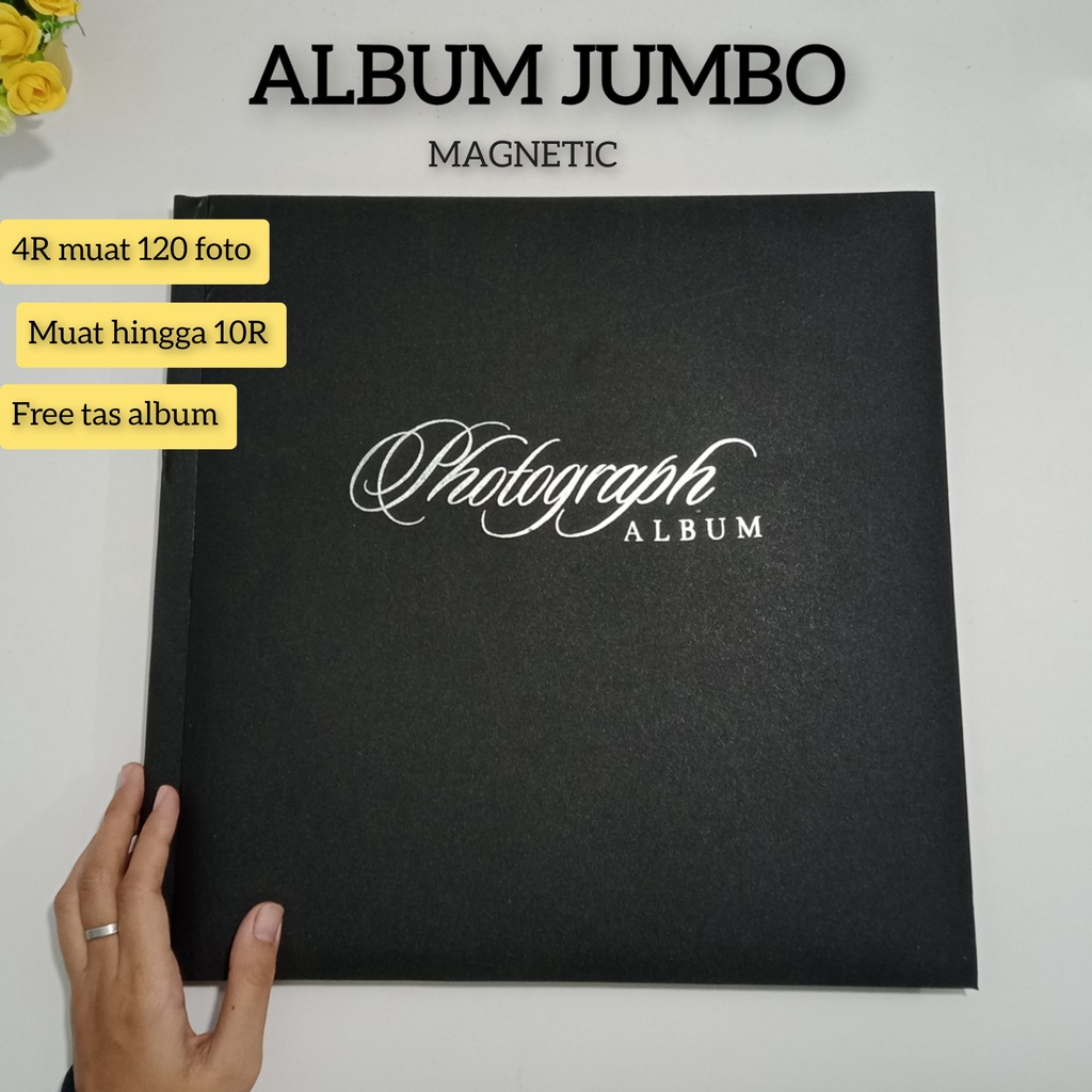 Jual [JUMBO] ALBUM FOTO JUMBO SIZE BLACKSHEET ELEGANT | Shopee Indonesia