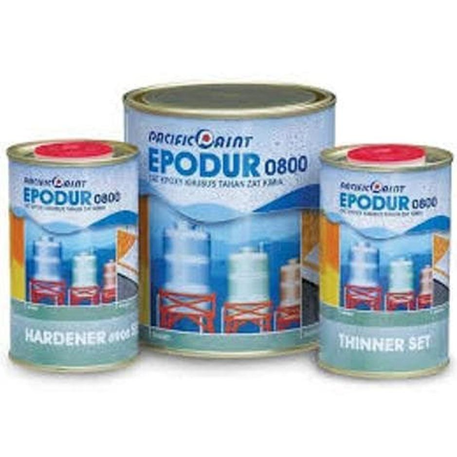 Jual CAT EPOXY EPODUR 0800 1KG SET PACIFIC PAINT /CAT EPOXY TAHAN ZAT ...