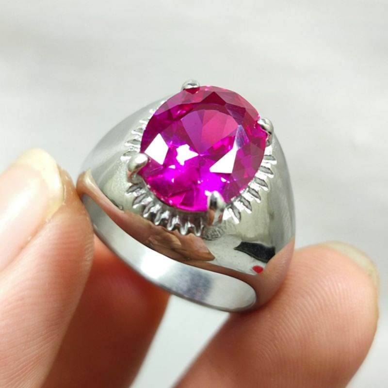 Jual Terbaru!! Batu Pink Safir/Ruby Merah Rose Asli Bangkok Top Quality ...