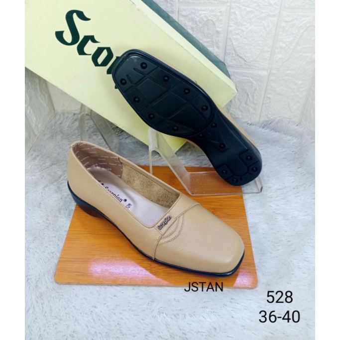 Jual SEPATU KULIT ASLI WANITA KERJA FORMAL SCORPION 528 | Shopee Indonesia