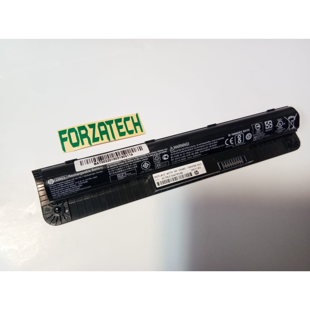 Jual Battery Original Laptop HP Probook 11 G2 / G1, DB03 HSTNN-LB6Q ...
